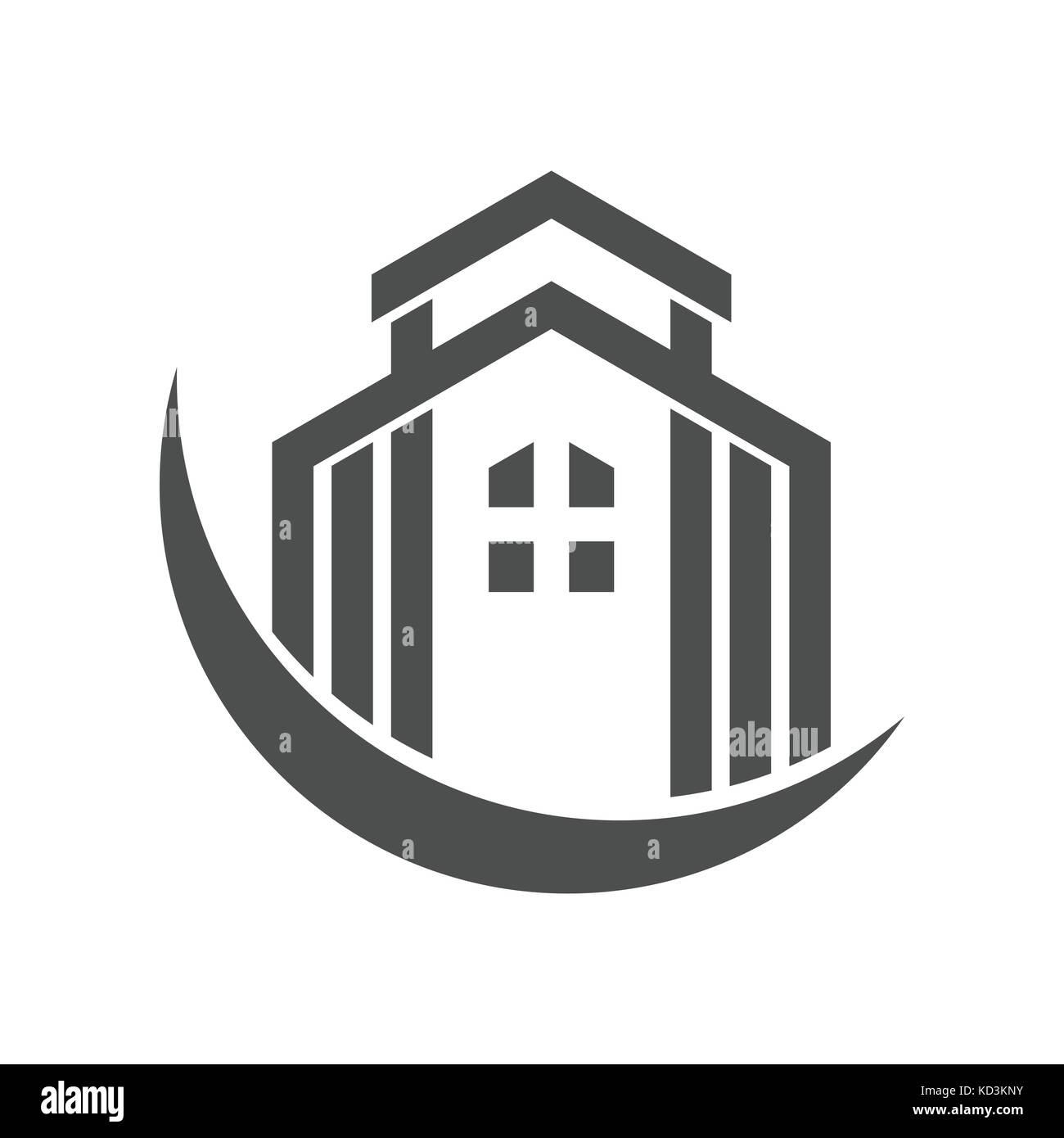 Crescent residence Stock Vector Images - Alamy