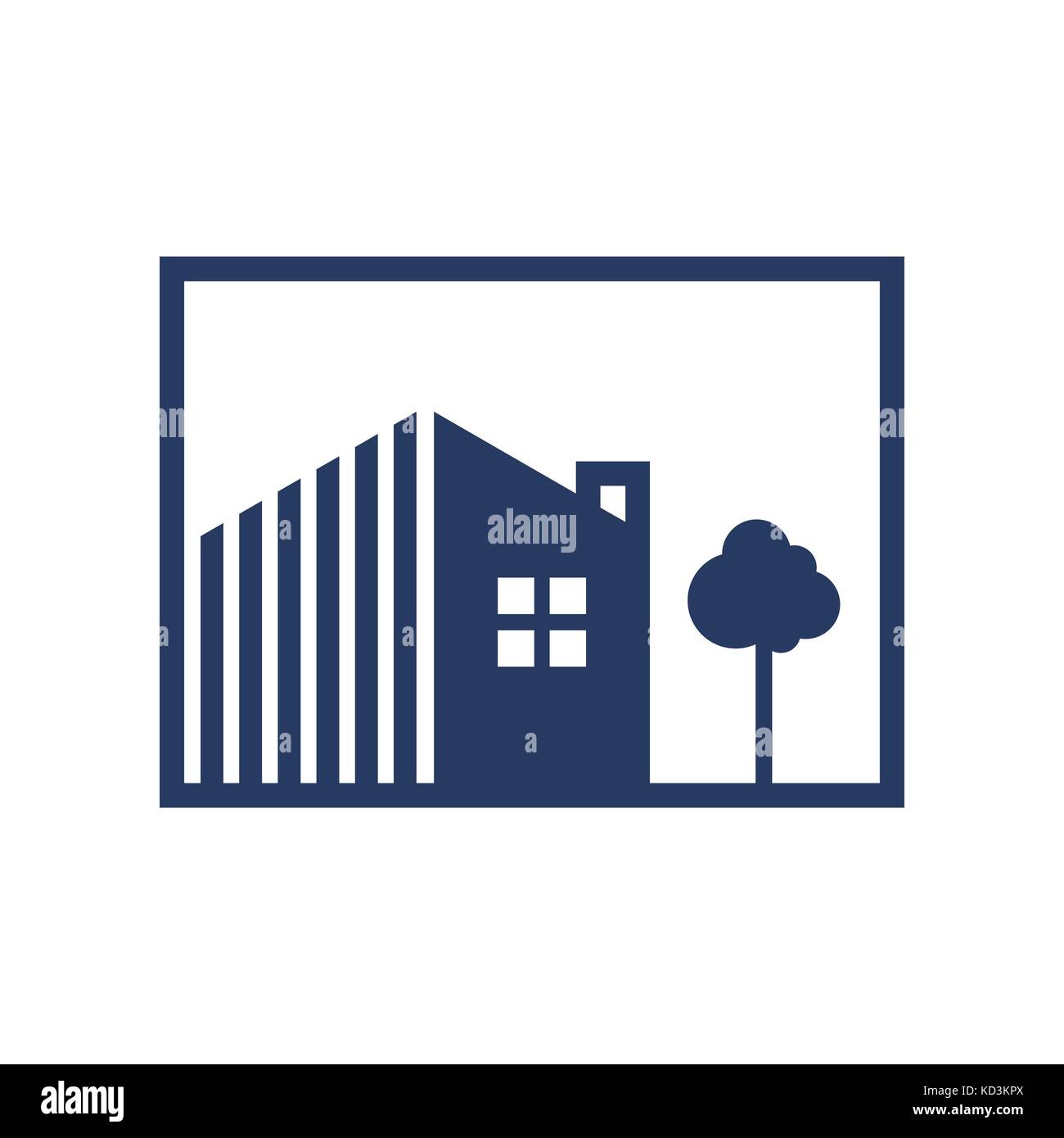 Simple Residential Logo Stock Vector Image & Art - Alamy