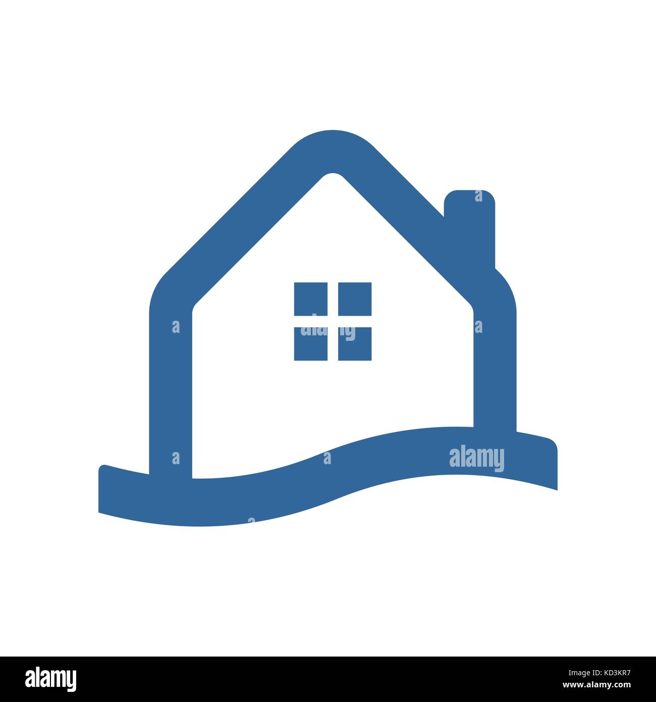 Waterfront House Simple Icon Stock Vector Image & Art - Alamy