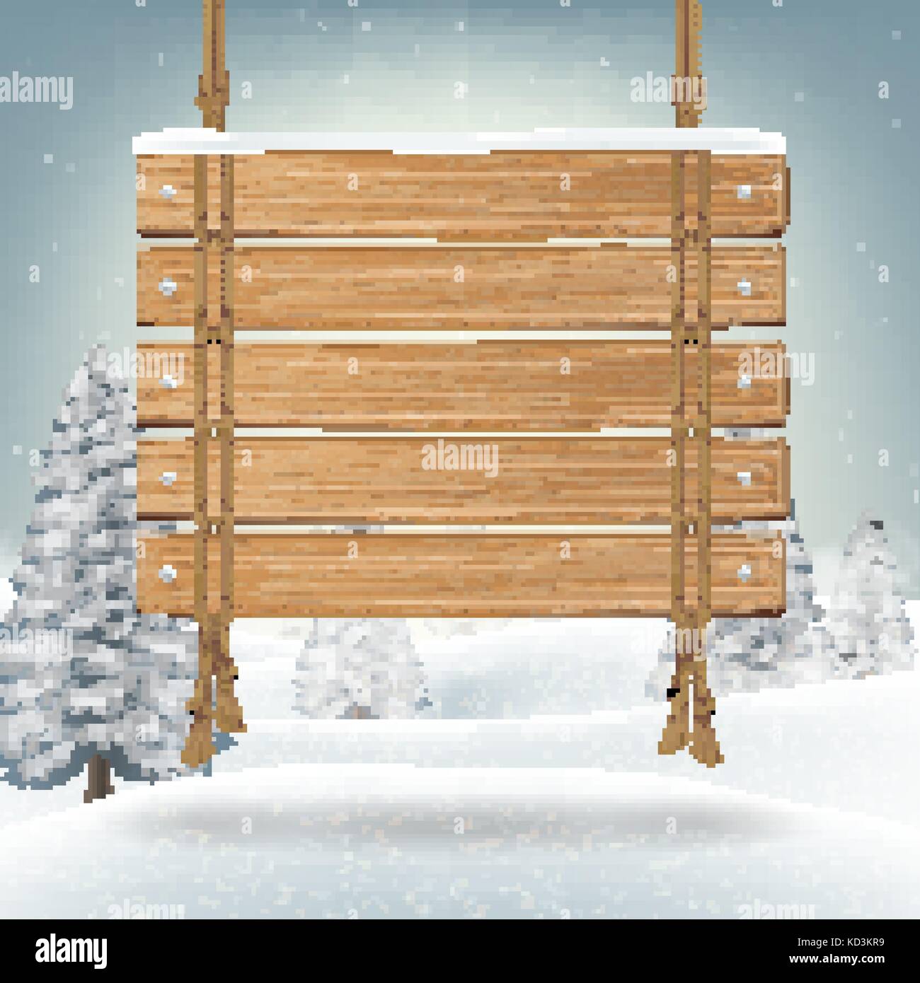 Rustic winter background Stock Vector Images - Alamy