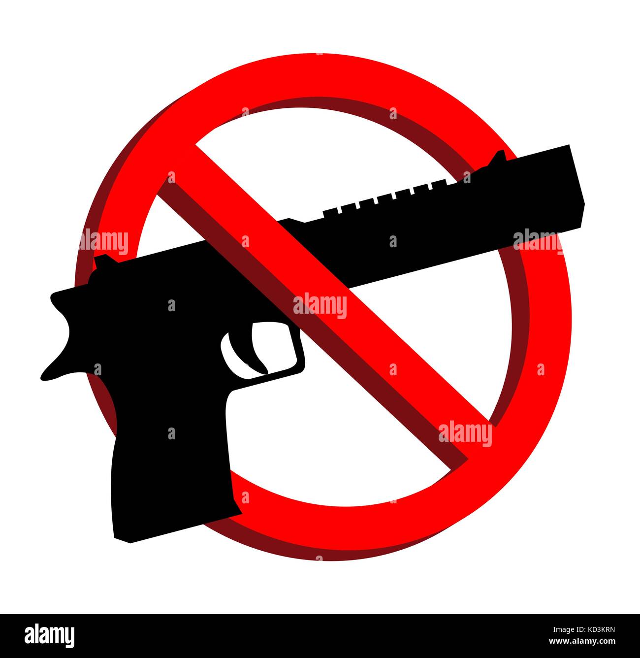 no guns allowed prohibition signs vector eps10 Stock Vector Image & Art ...