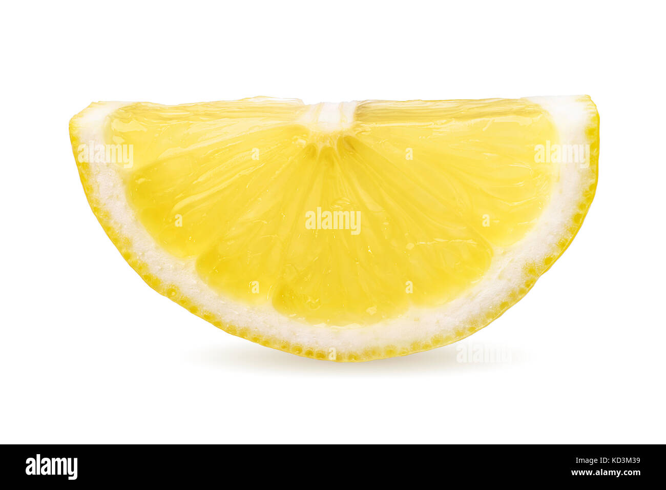 half of lemon slice isolated on white background Stock Photo - Alamy