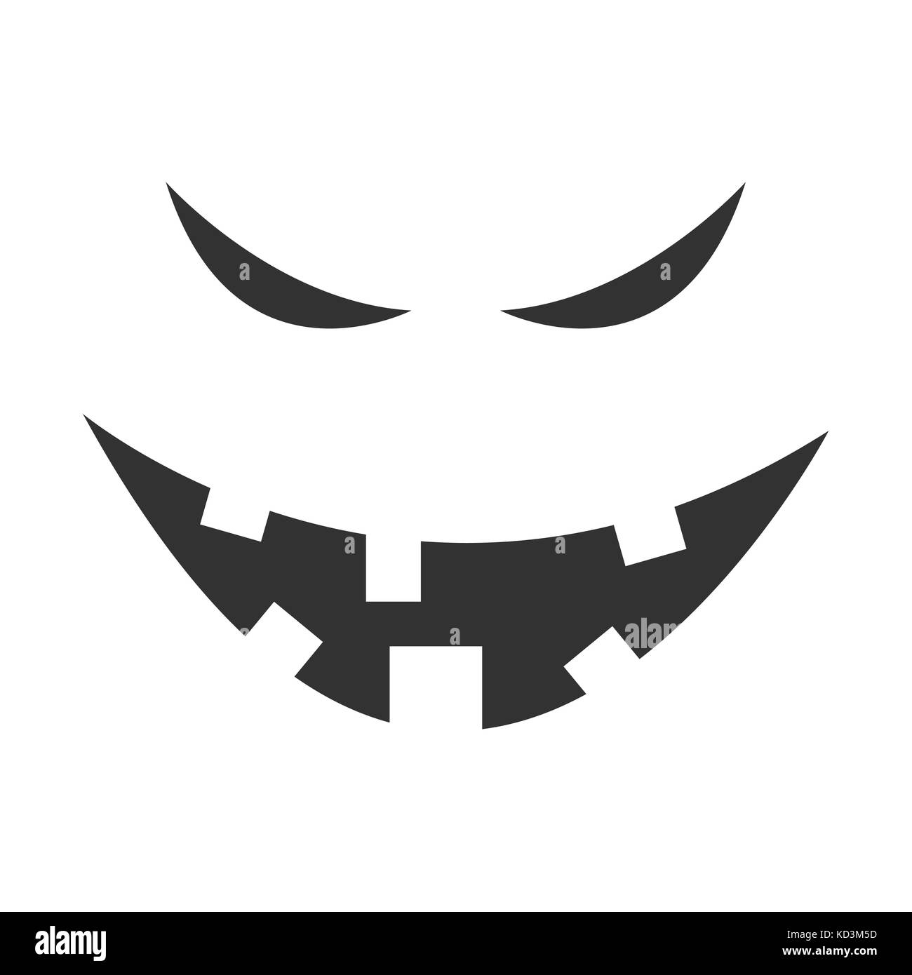 Evil Ghost Face Stock Vector Image & Art - Alamy