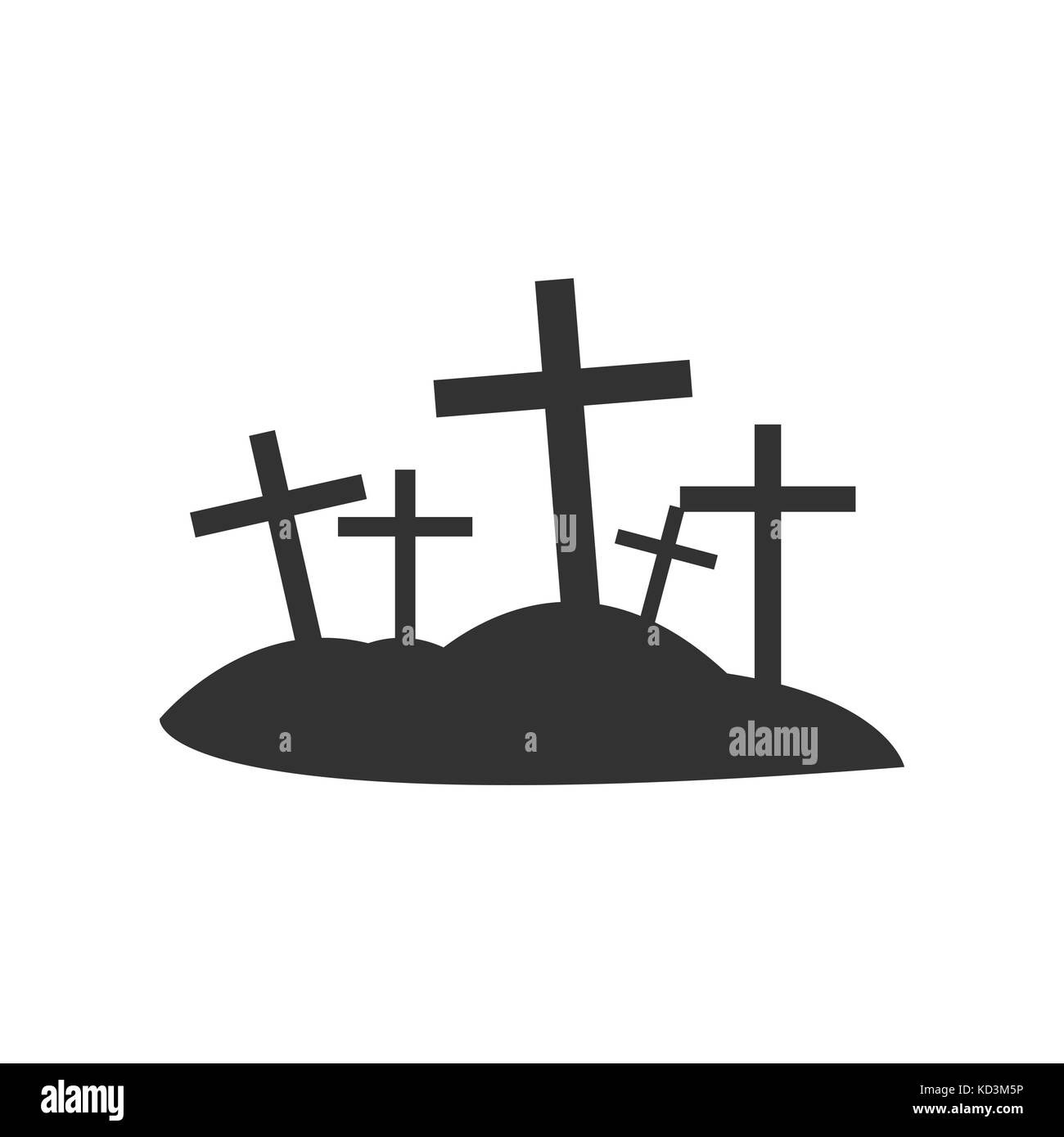 Holiday Halloween Graveyard Crosses Stock Vector Image & Art - Alamy