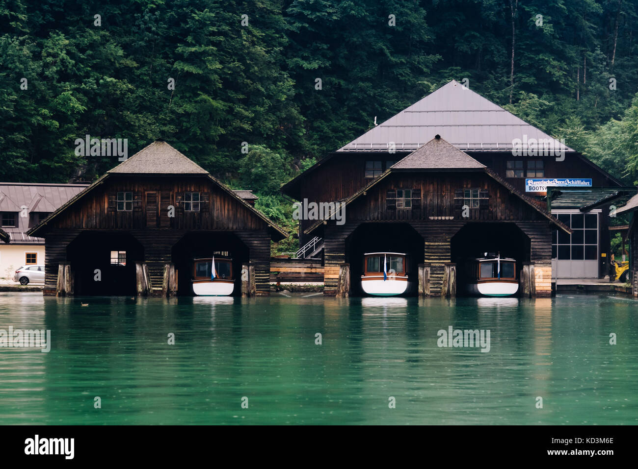 Berchtesgaden, Germany - August 4, 2017: Scenic view of pier and ...
