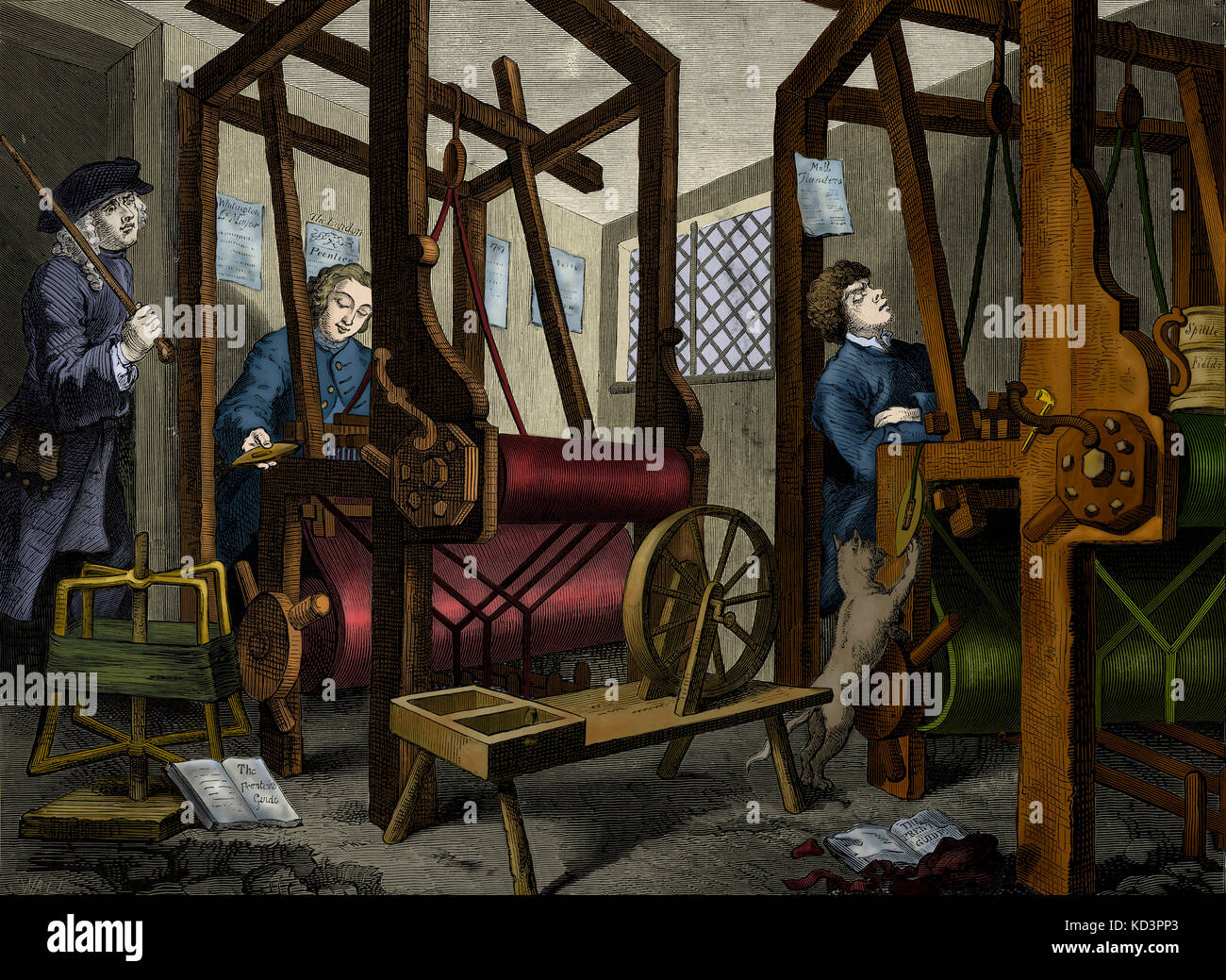 The Apprentices - engraving by William Hogarth, English painter and ...