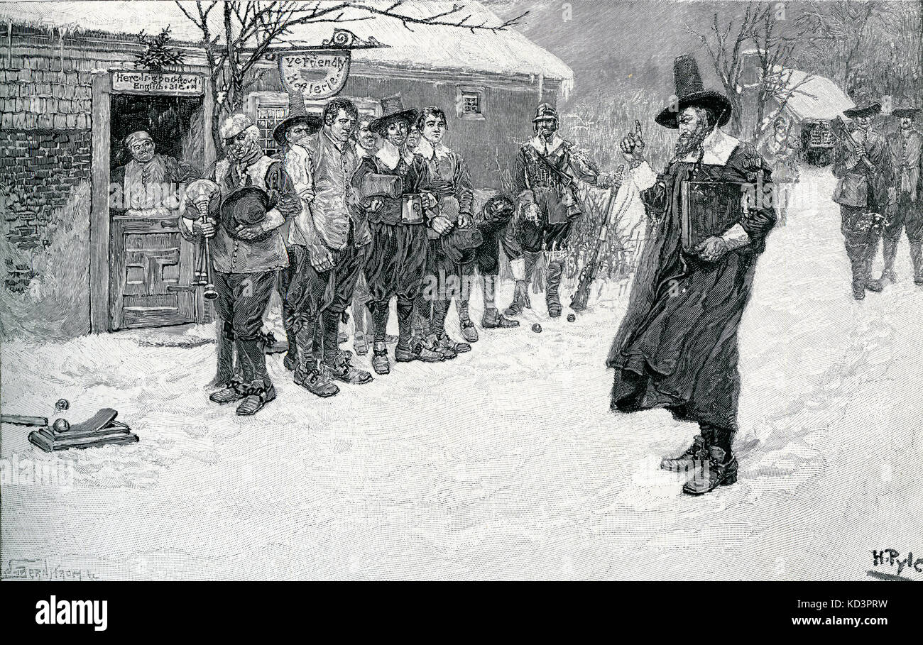 Puritan christmas massachusetts hi-res stock photography and images - Alamy