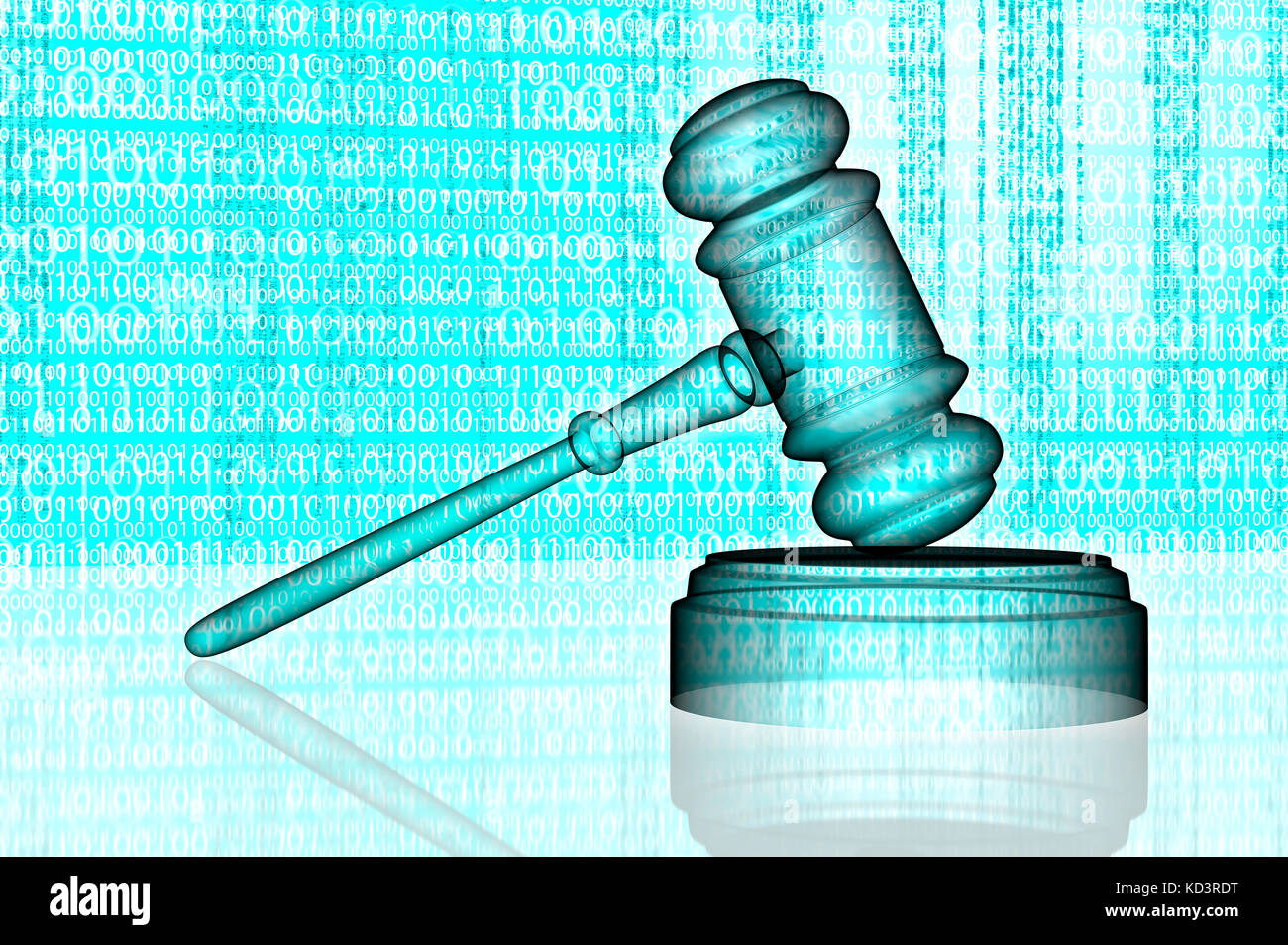 legal computer judge concept, cyber gavel with clipping path ,3D ...