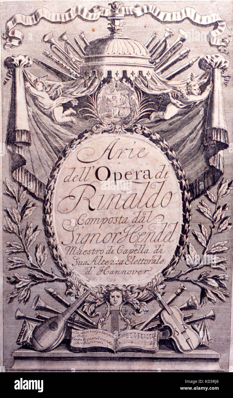 Opera classical 18thcentury title page hi-res stock photography and ...