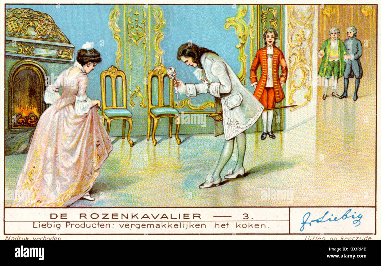 STRAUSS, Richard - Der Rosenkavalier. Octavian presents Sophie with the ...