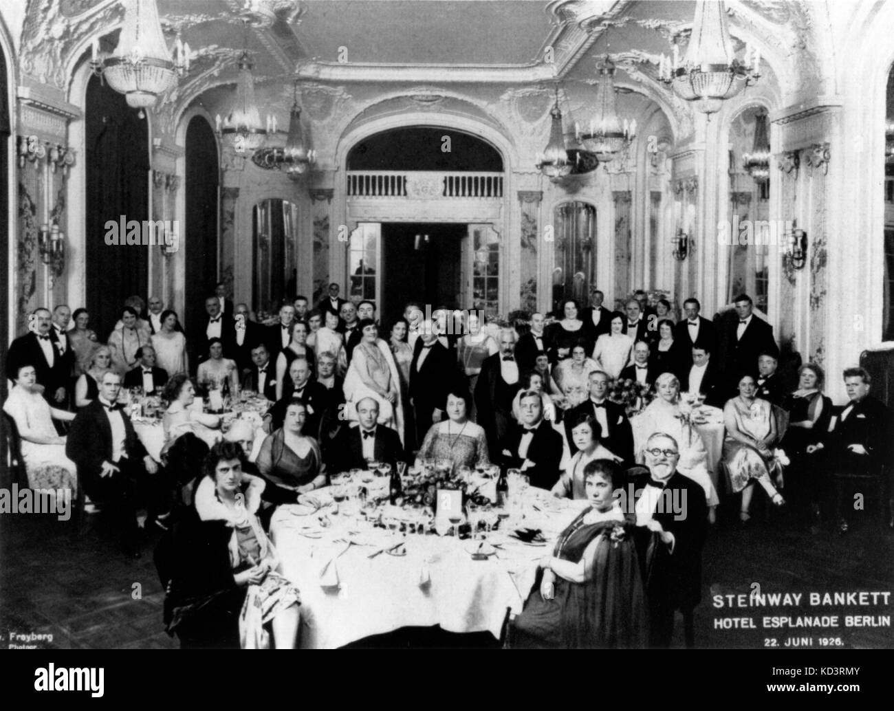 Steinway Banquet - Front table (r to l) Louise Wolff (known as 'Queen ...