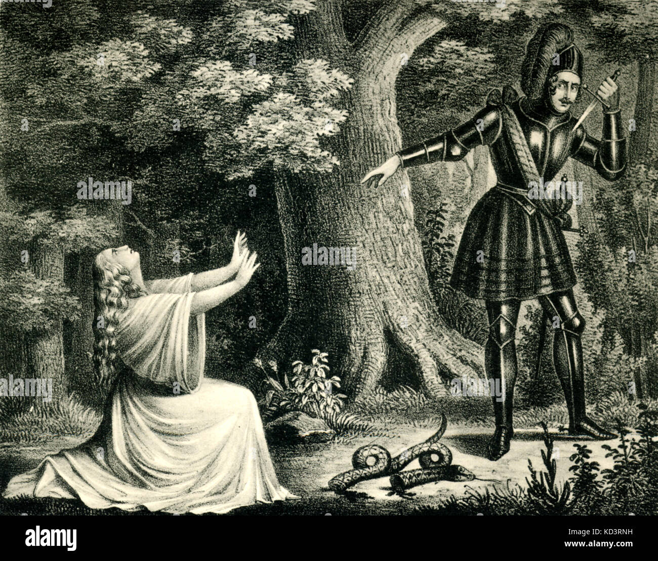 WEBER - Euryanthe - scene from opera Euryanthe (Wilhelmine Schroeder ...