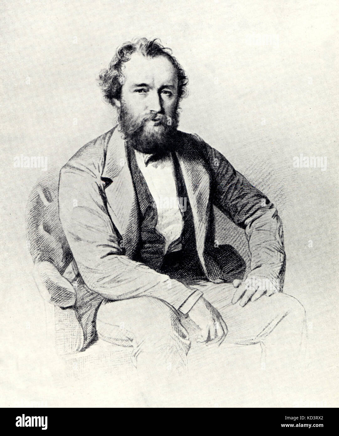 SAX, Adolphe - portrait - inventor of saxophone Belgian instrument ...