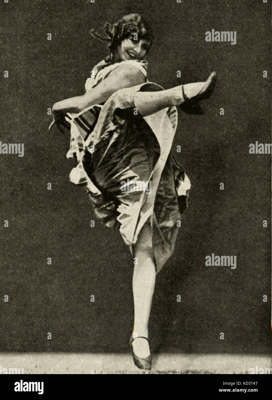 Viola Webster enthusiastically dances the charleston, 1920's Stock ...