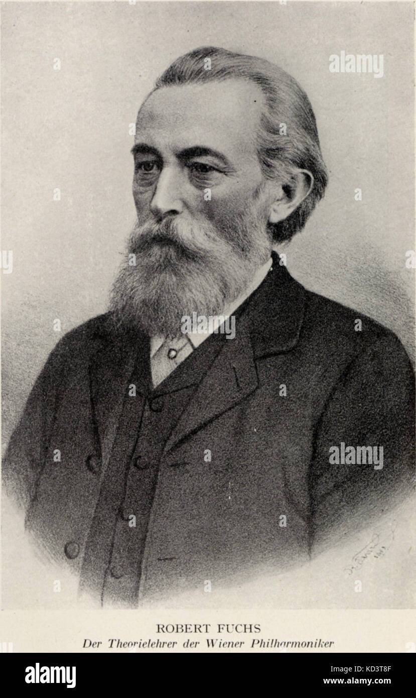 Robert Fuchs portrait professor at Vienna Conservatory from 1875-1912 ...