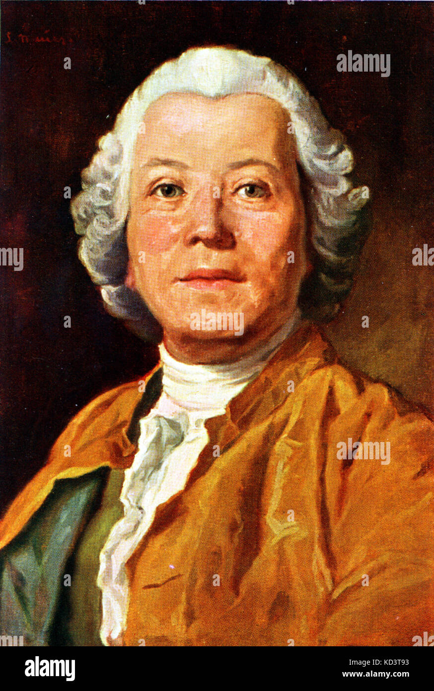 Christoph Willibald GLUCK, portrait. Bohemian-German composer (1714 ...