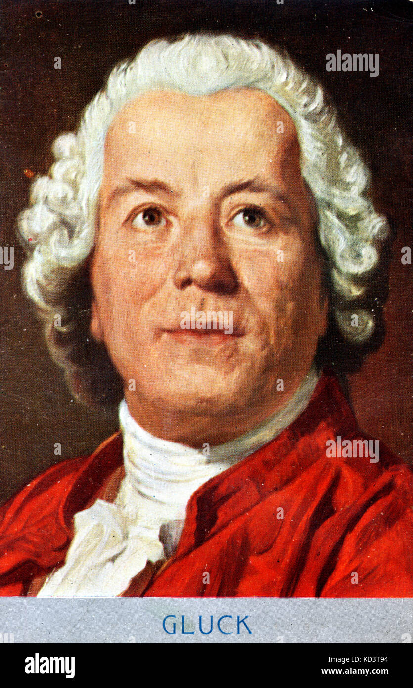 Christoph Willibald GLUCK'S portrait Bohemian-German composer (1714 ...