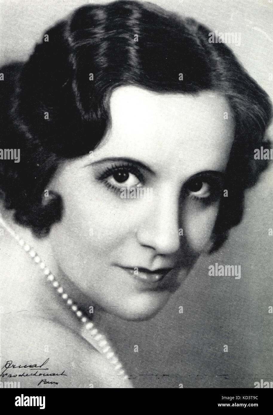 VALLIN, Ninon -portrait. French soprano (1886-1961 Stock Photo - Alamy