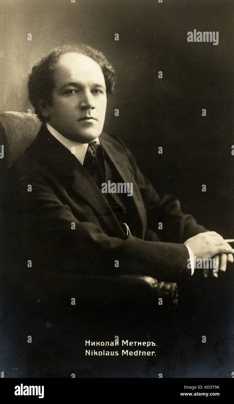 Nikolai Karlovich Medtner. Russian composer, 1880-1951 Stock Photo - Alamy