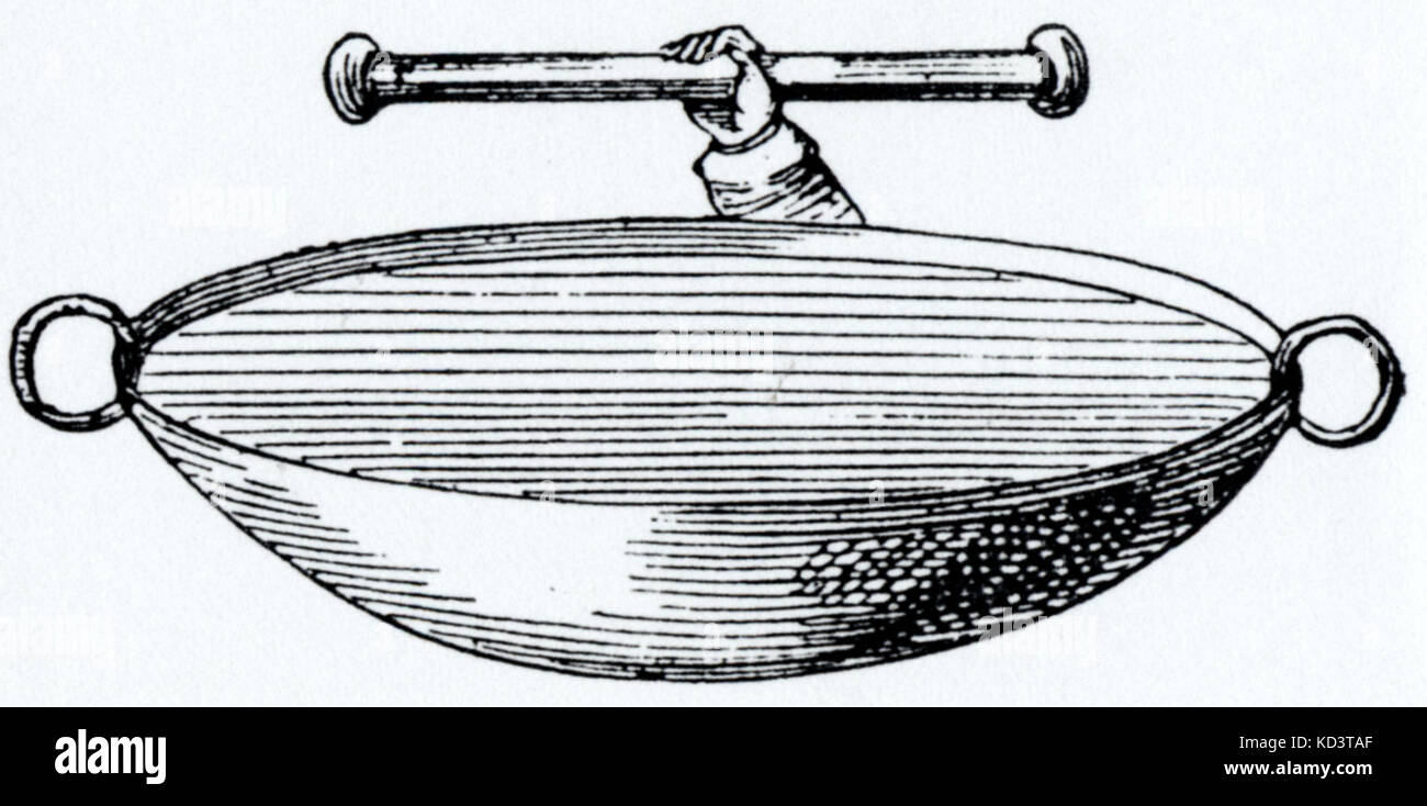 Illustration of an ancient Hebrew thoph. Temple instrument Stock Photo ...