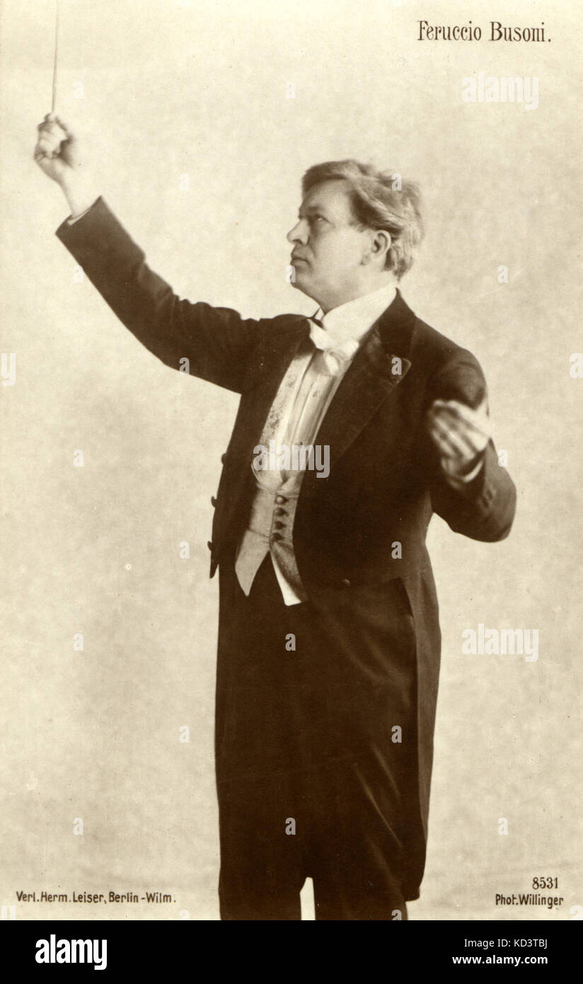 Ferruccio Busoni conducting in Berlin Italian-German pianist and ...