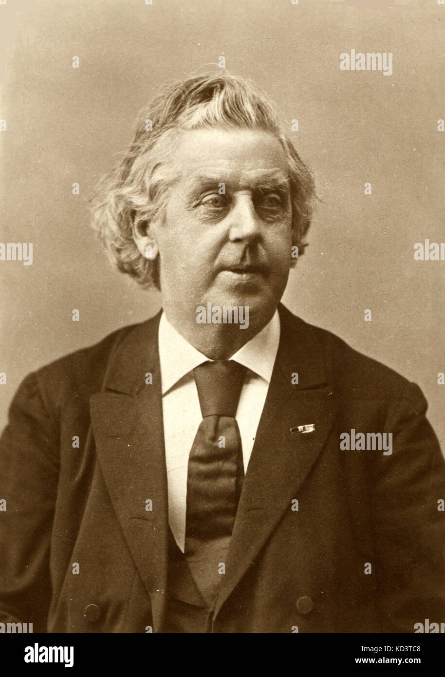 Niels Wilhelm Gade portrait. Danish composer, 1817-1890 Stock Photo - Alamy