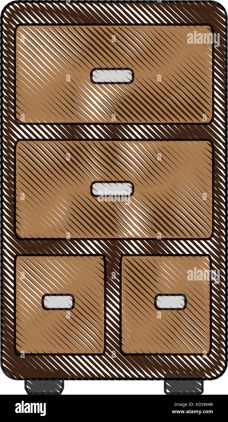 drawers icon over white background vector illustration Stock Vector ...