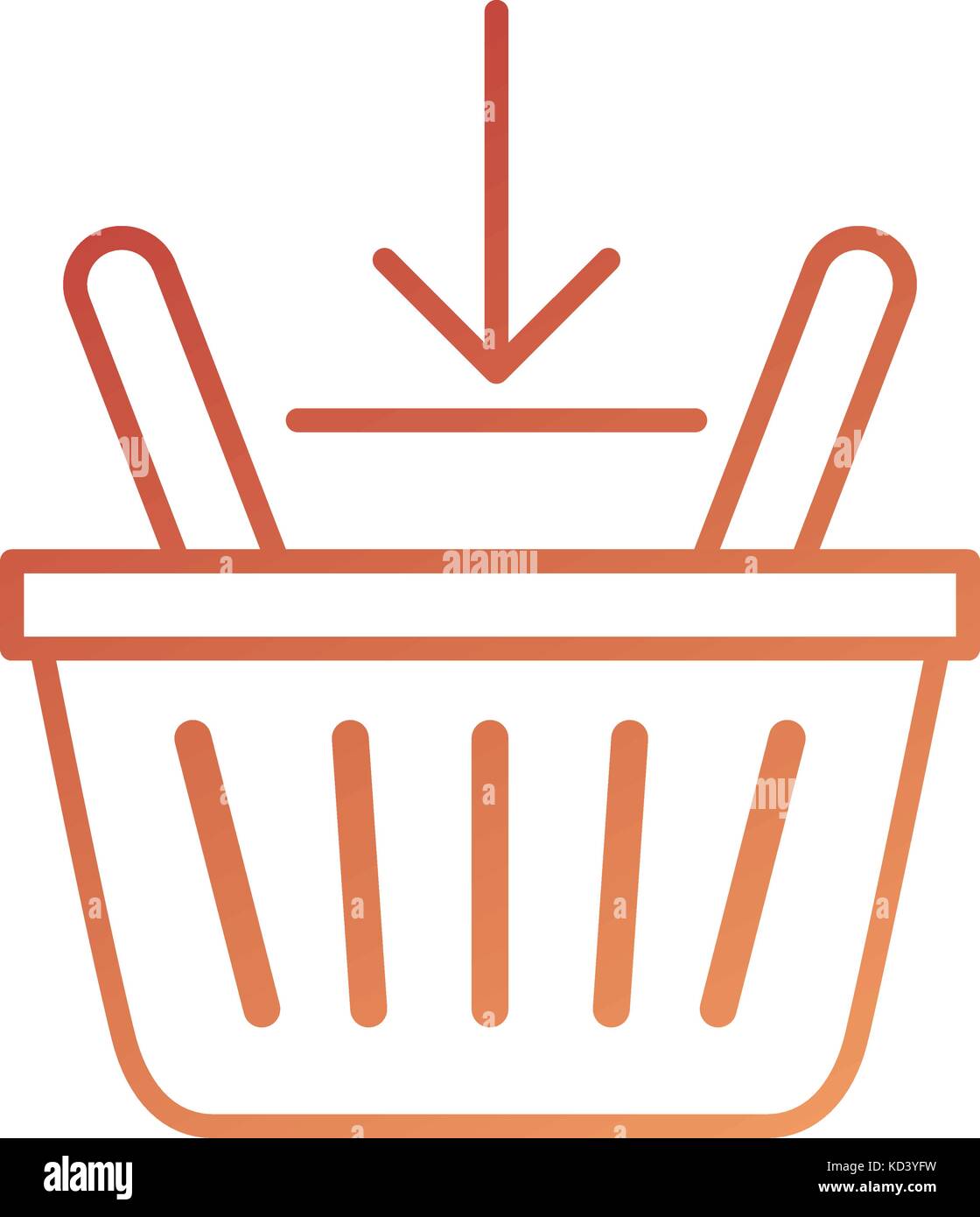 online shopping basket ecommerce market icon Stock Vector Image & Art ...