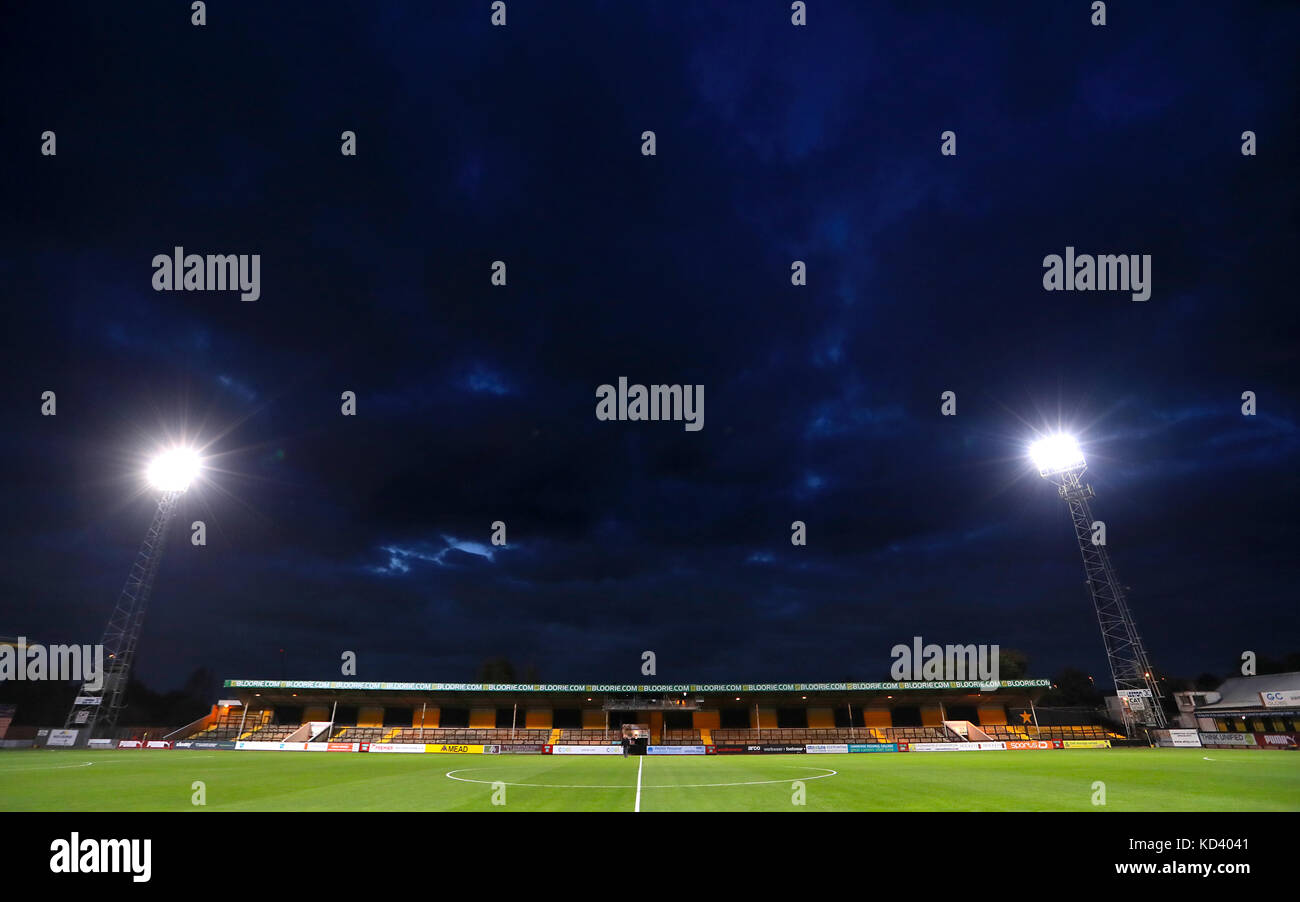 Checkatrade trophy match abbey stadium hi-res stock photography and ...