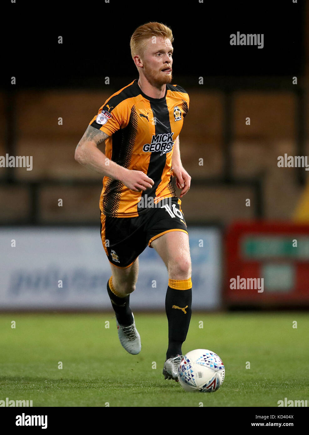 Liam O'Neil, Cambridge United Stock Photo - Alamy
