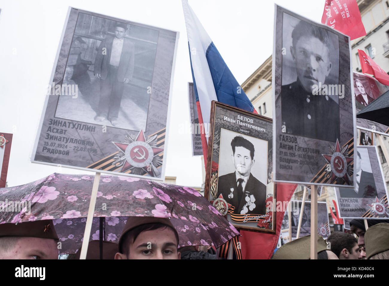 The 9 of May, thousands people from Moscow and around come into the ...
