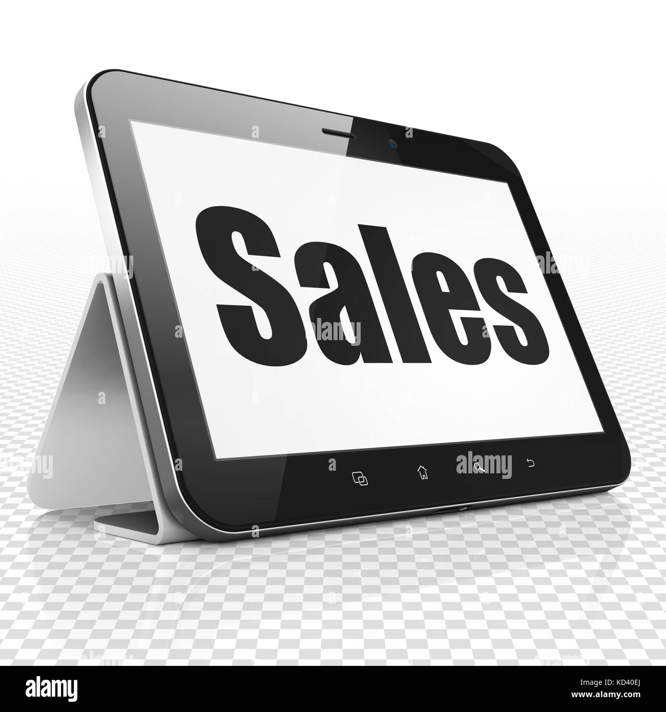Marketing concept: Tablet Computer with Sales on display Stock Photo ...