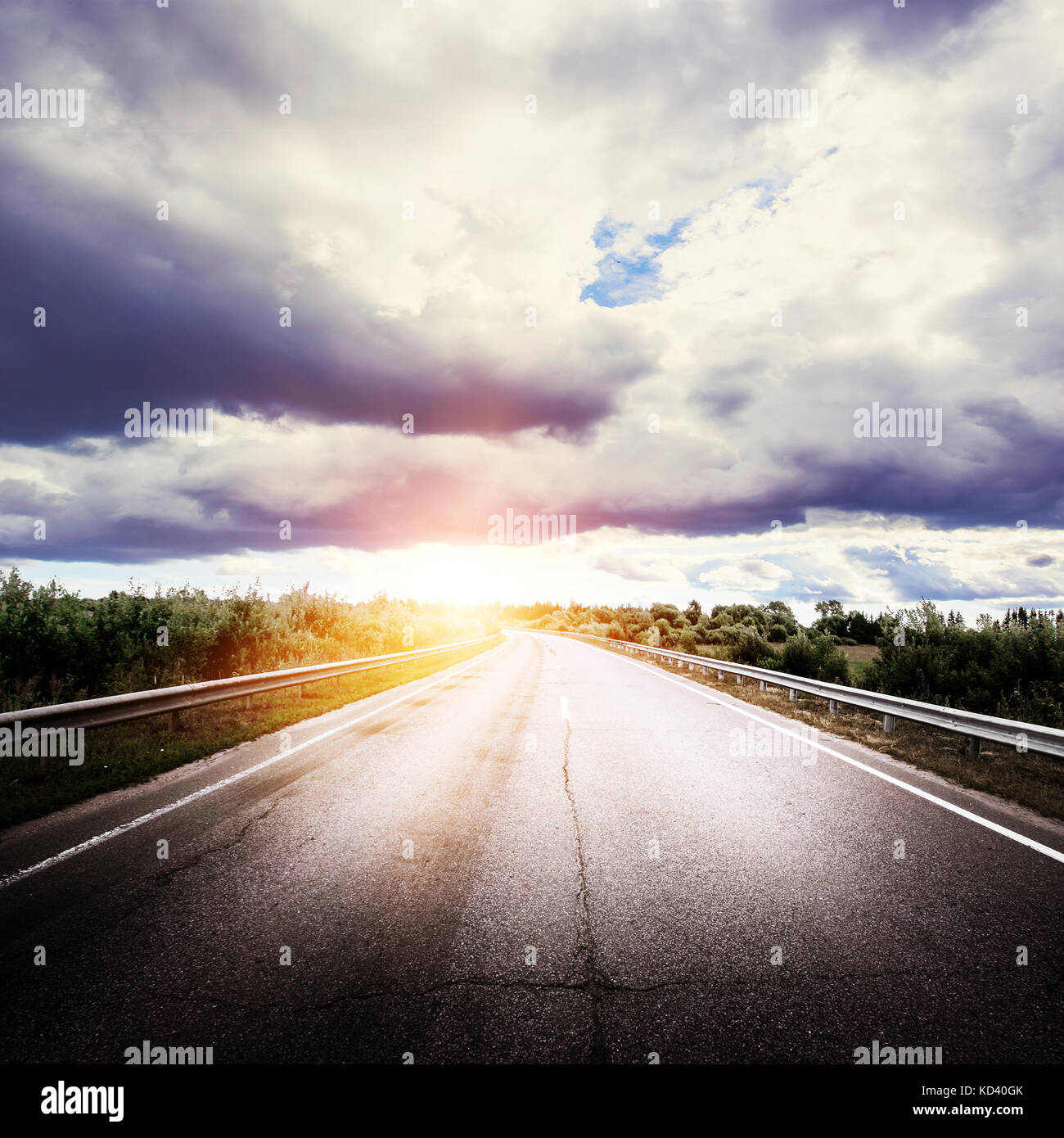 Road way forward direction Stock Photo - Alamy