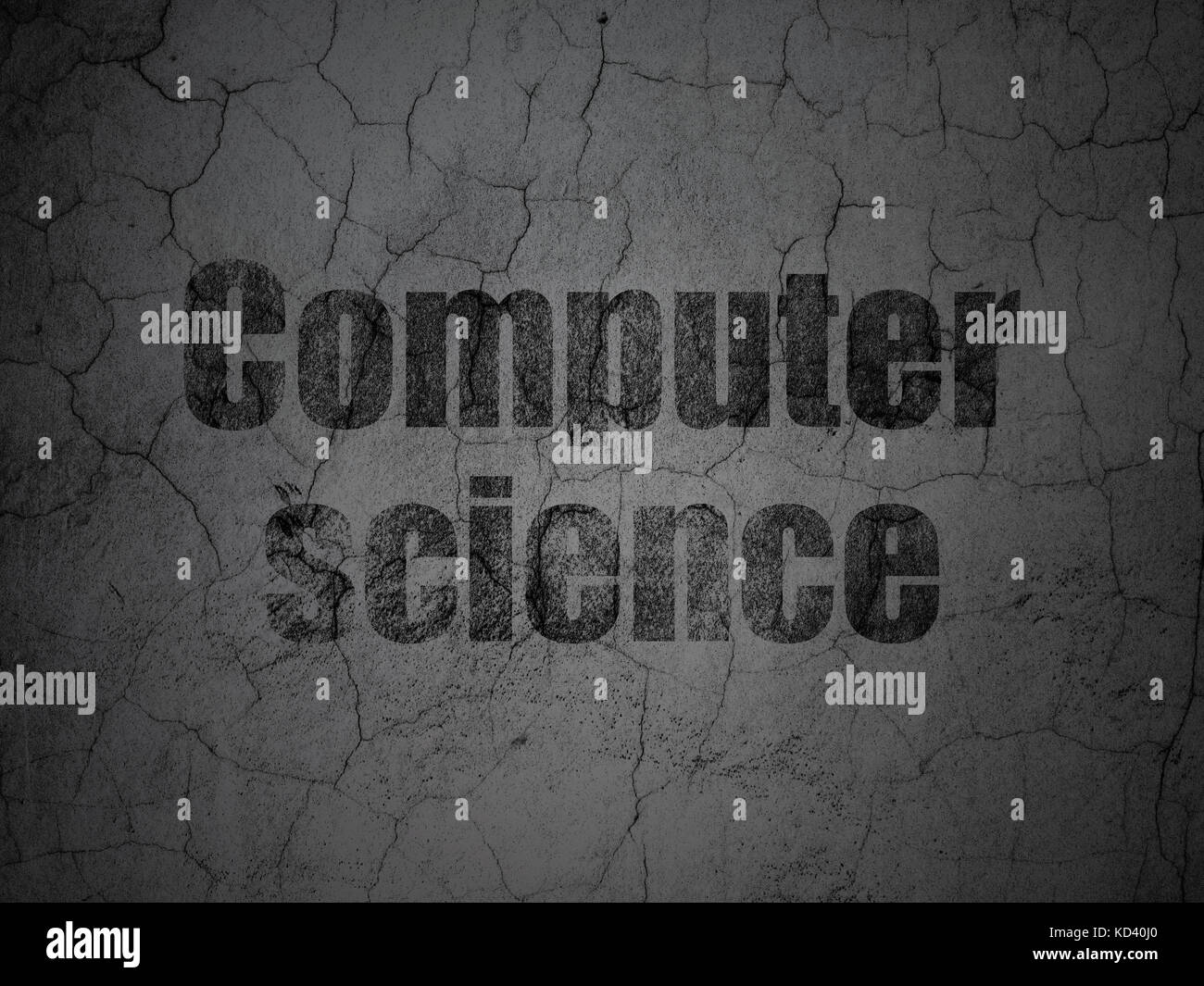 Science concept: Computer Science on grunge wall background Stock Photo ...