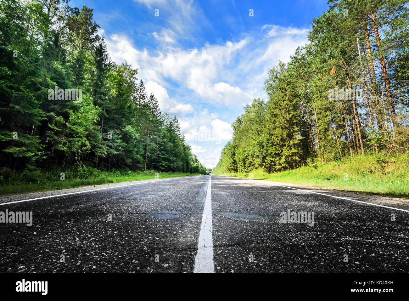 Beautiful highway road Stock Photo - Alamy