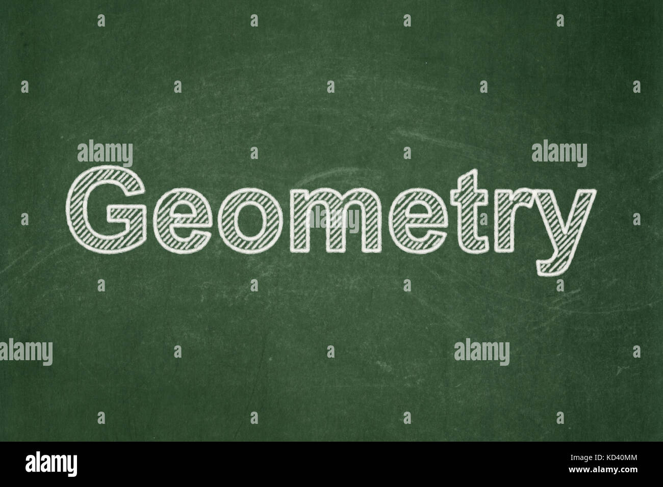 Studying concept: Geometry on chalkboard background Stock Photo - Alamy