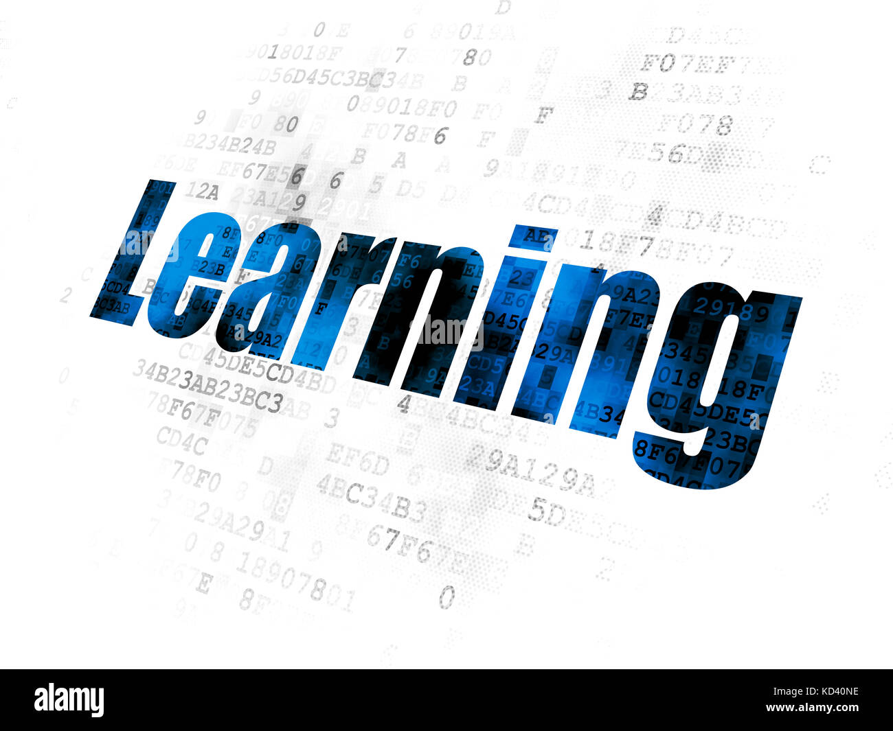 Education concept: Learning on Digital background Stock Photo - Alamy