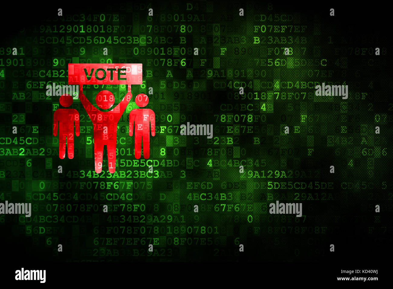 Politics concept: Election Campaign on digital background Stock Photo ...