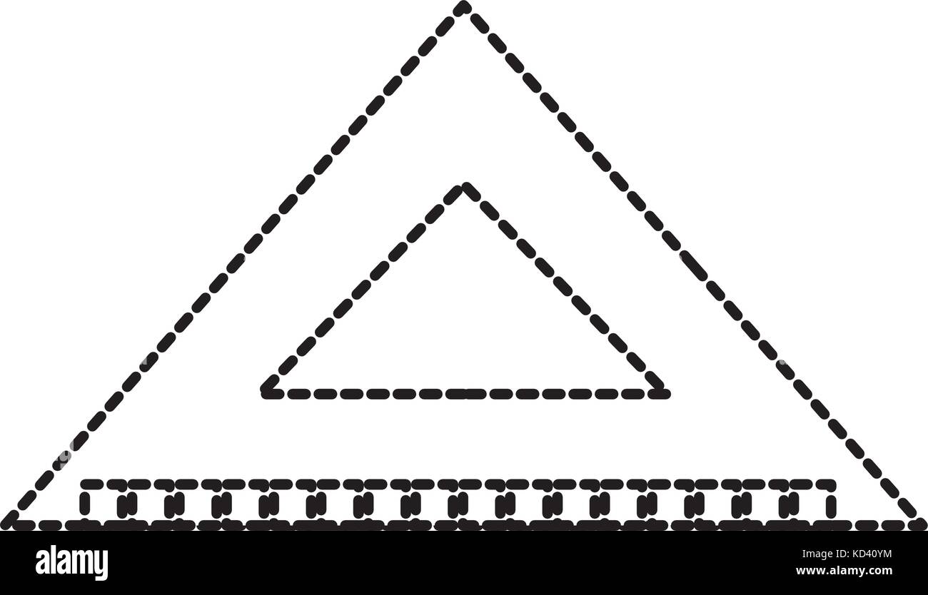 Plastic triangle icon cartoon hi-res stock photography and images - Alamy