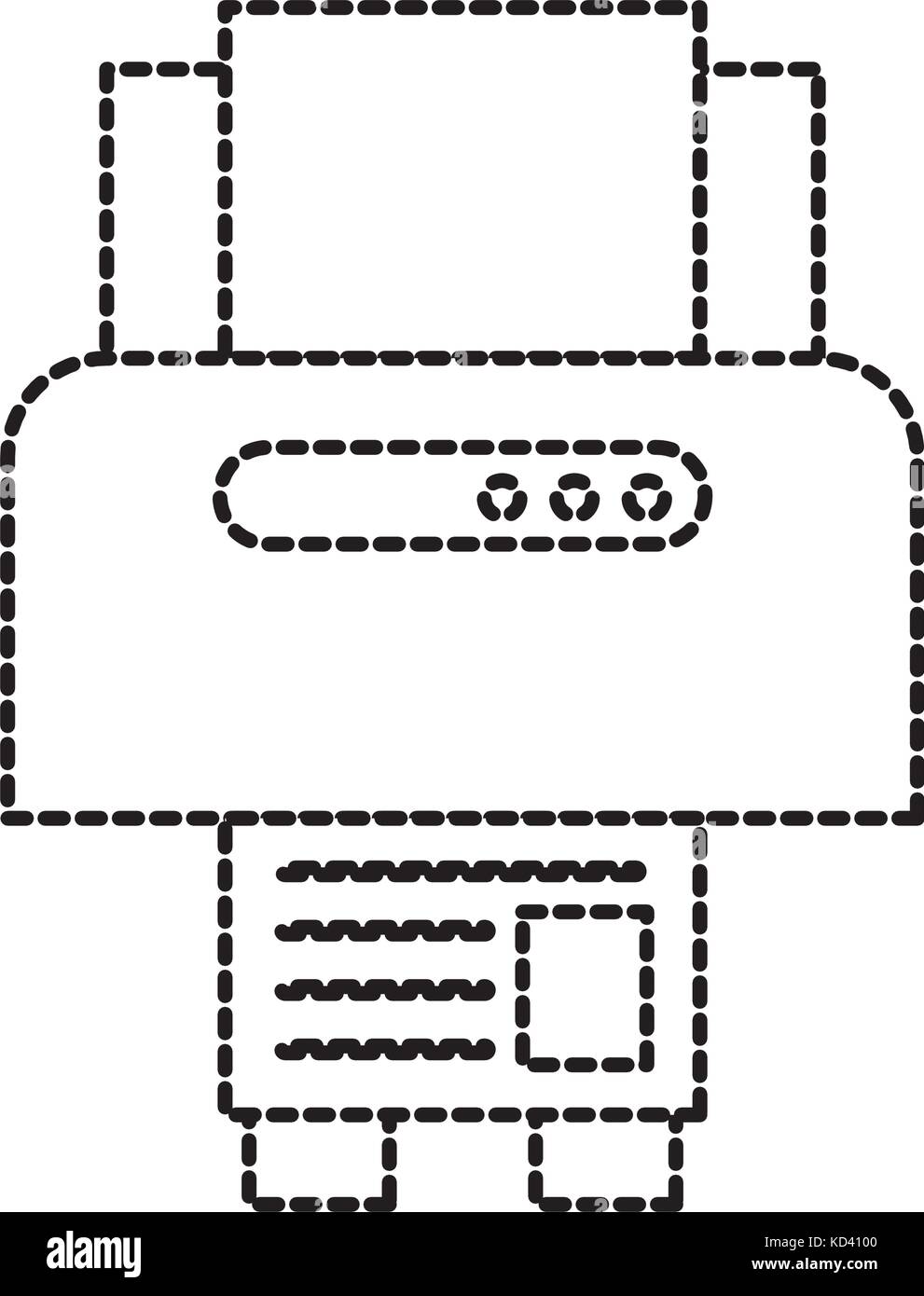 printer device paper copy sheet technology Stock Vector Image & Art - Alamy