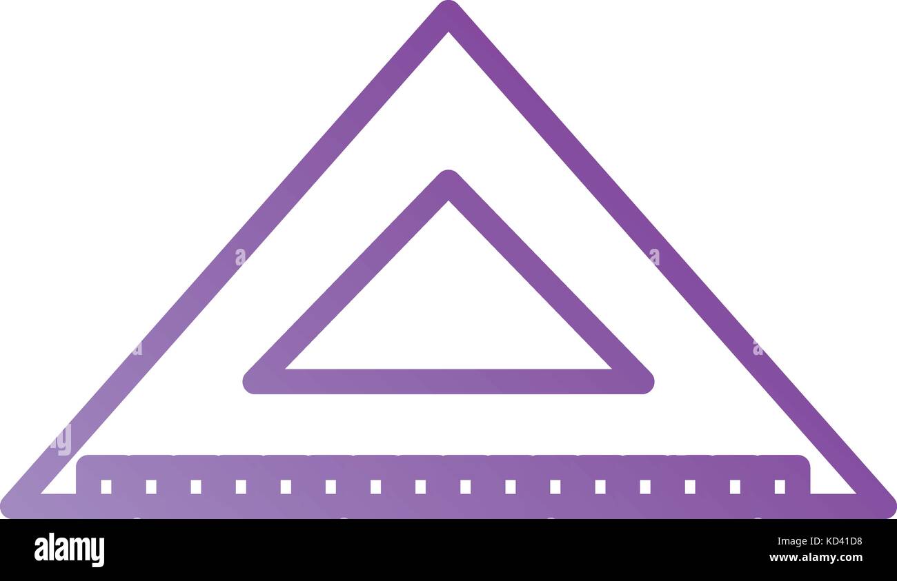 triangle ruler scale measure tool icon Stock Vector Image & Art - Alamy