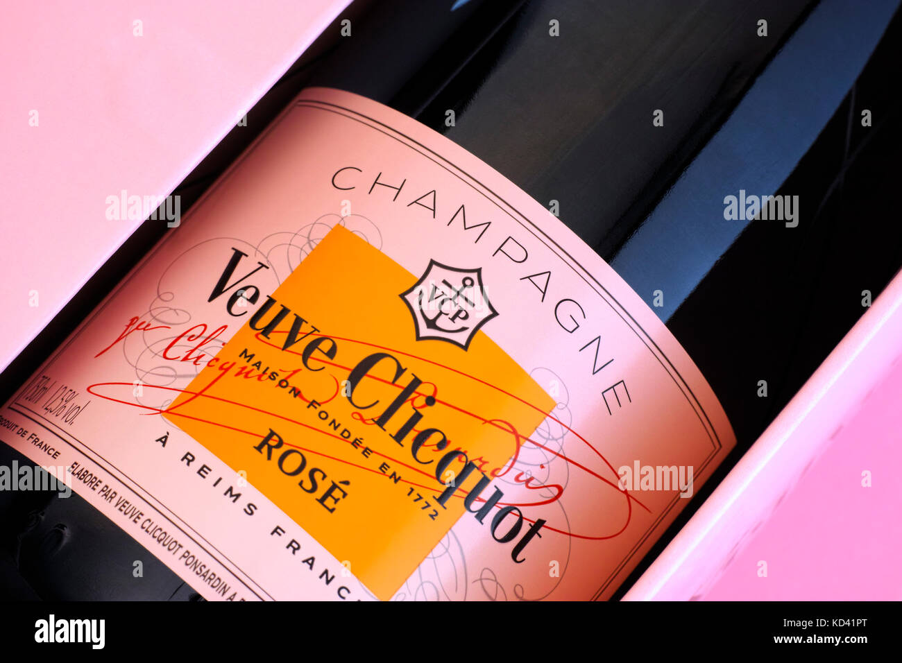 Veuve clicquot champagne label hi-res stock photography and images - Alamy
