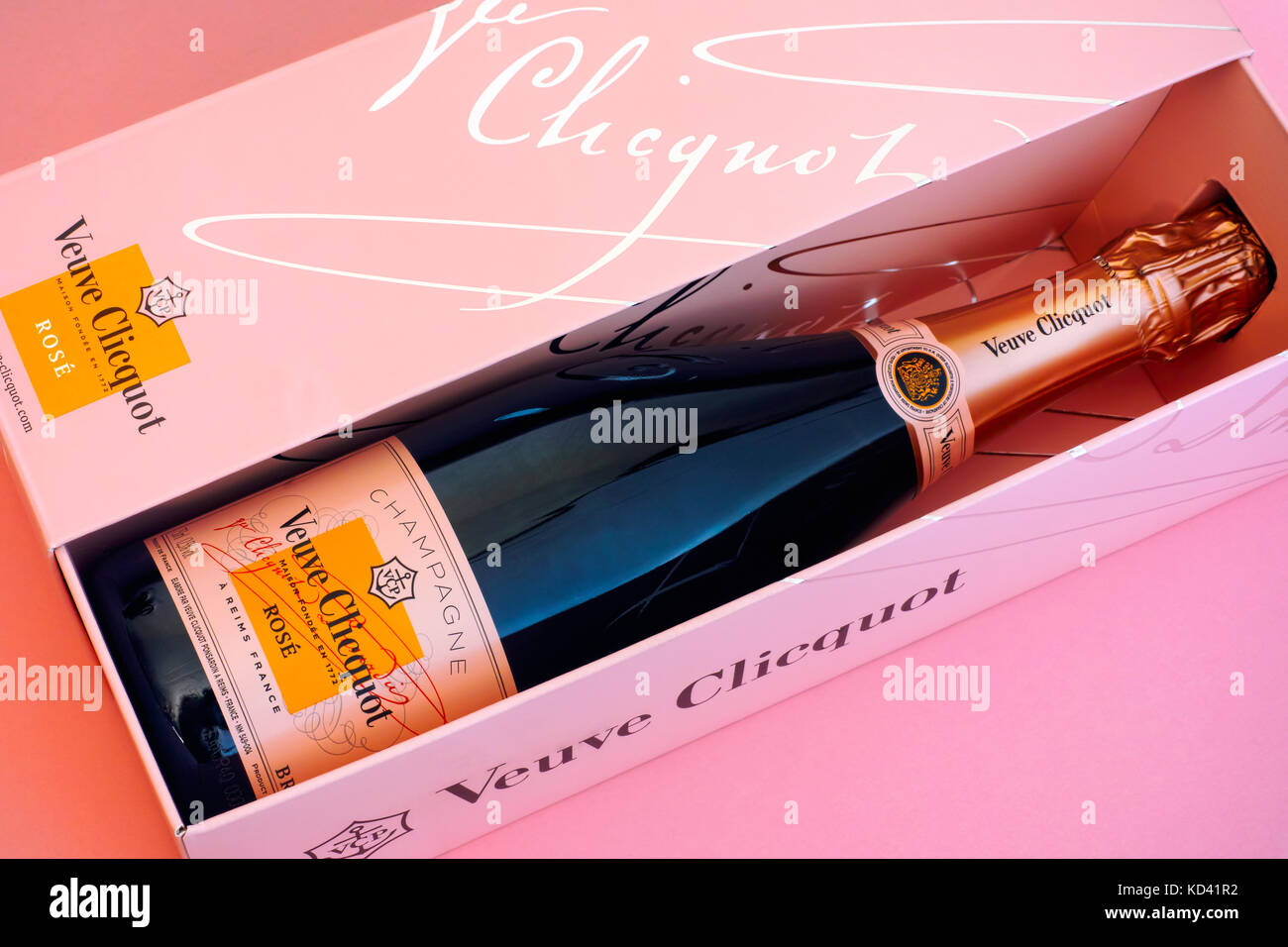 Veuve clicquot champagne label hi-res stock photography and images - Alamy