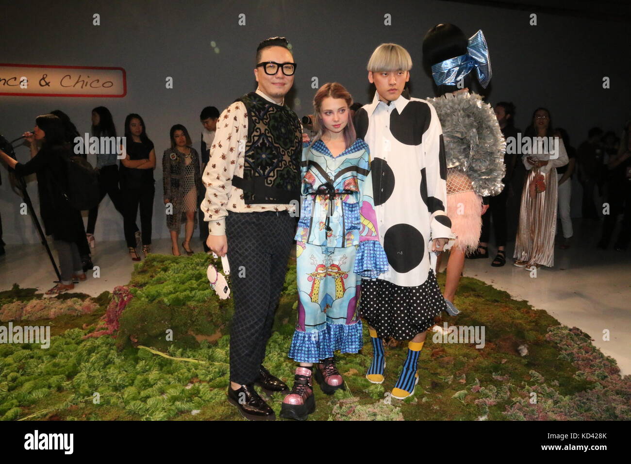 New York Fashion Week - Laurence & Chico - Runway Featuring: Laurence ...