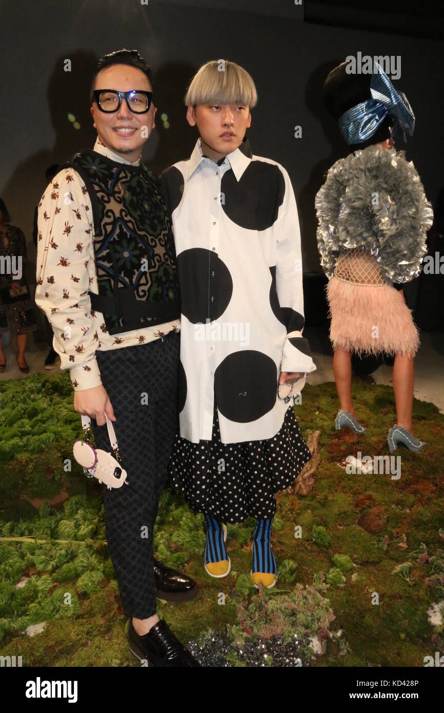 New York Fashion Week - Laurence & Chico - Runway Featuring: Laurence ...