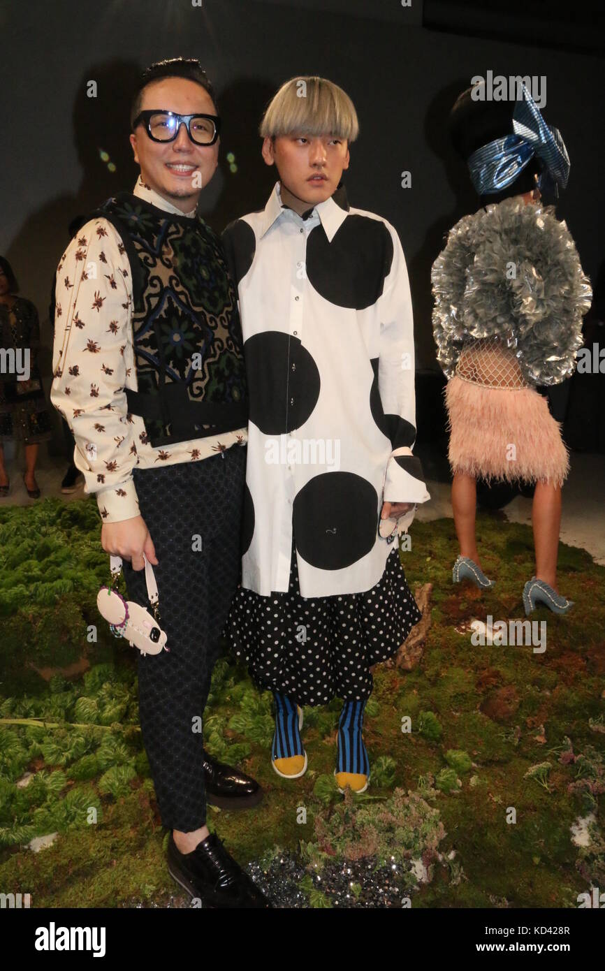 New York Fashion Week - Laurence & Chico - Runway Featuring: Laurence ...