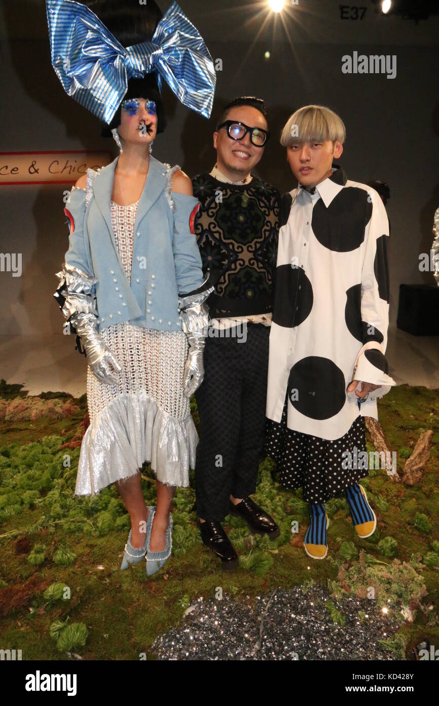 New York Fashion Week - Laurence & Chico - Runway Featuring: Laurence ...