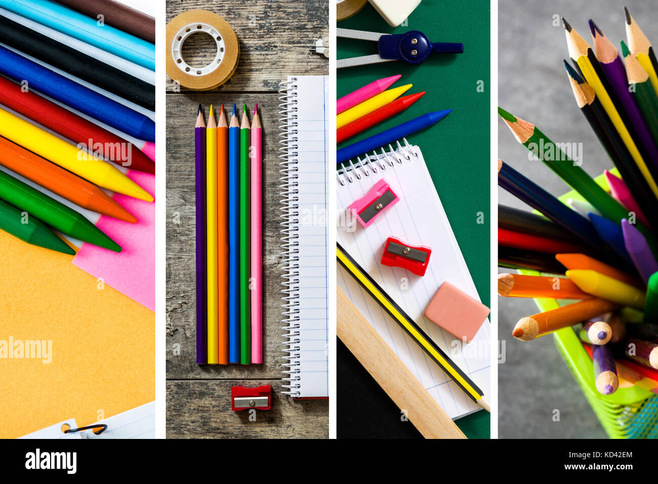 School collage hi-res stock photography and images - Alamy