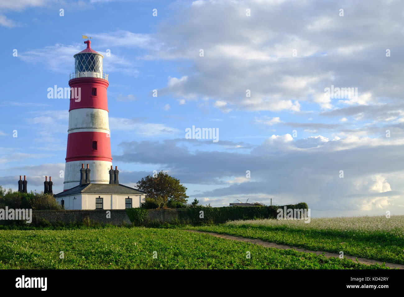 Happisburgh lighthouse on the Norfolk coast of England Stock Photo - Alamy
