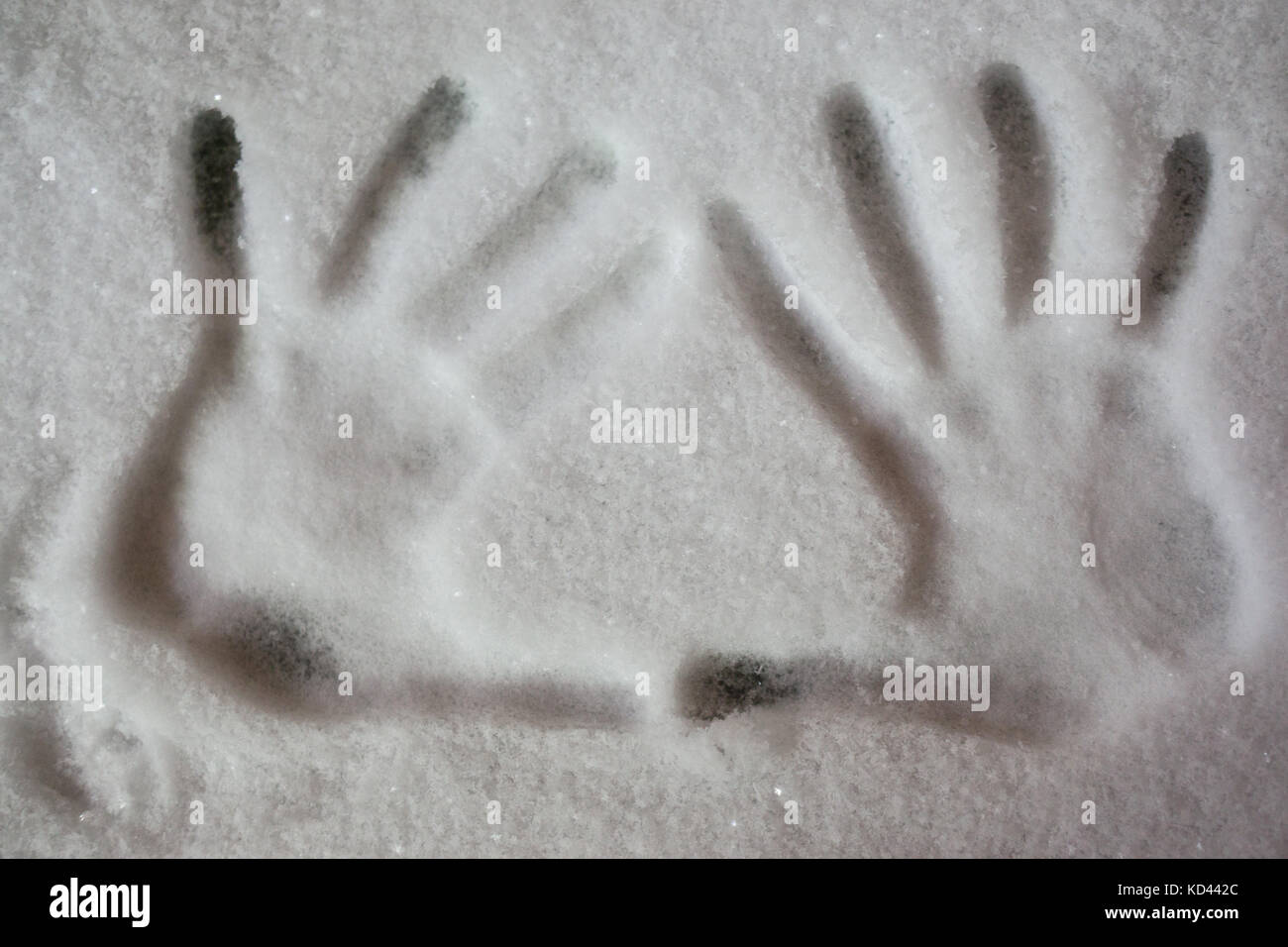 Closeup shot hand prints hi-res stock photography and images - Alamy